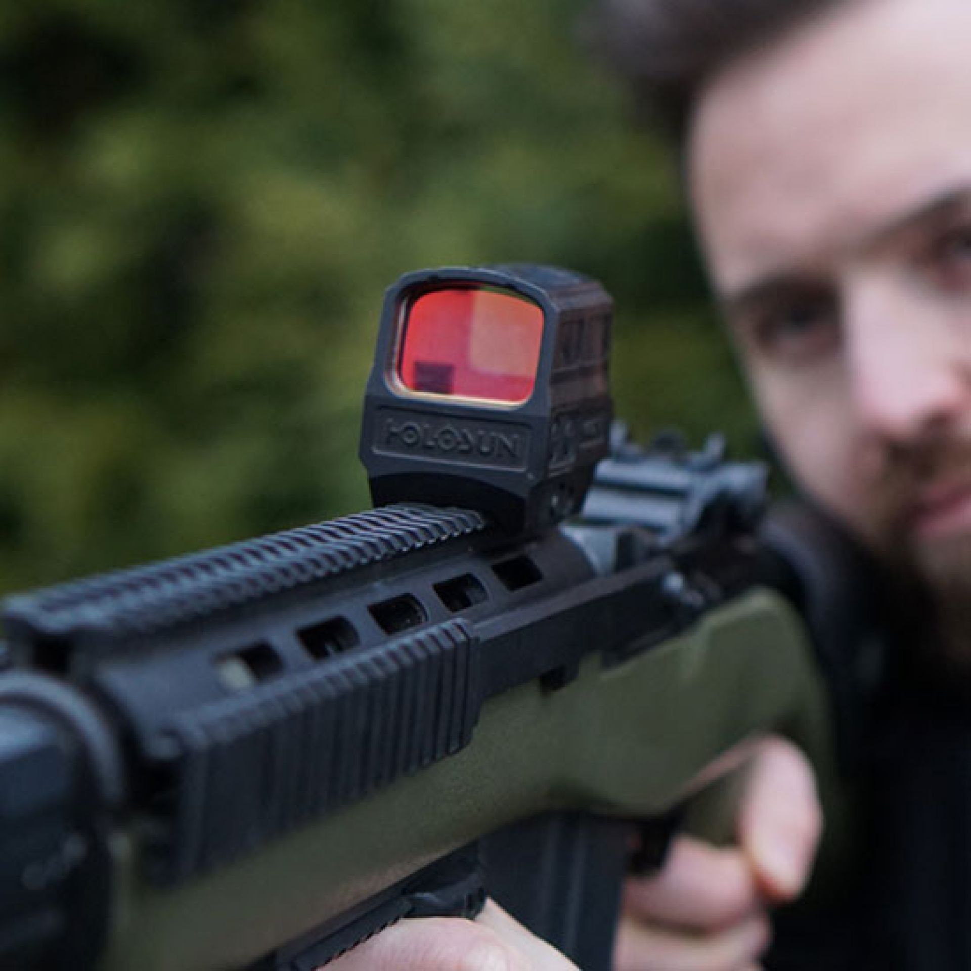 Holosun ELITE Enclosed Reflex Green Dot Sight HE512T-GR with switchable ...