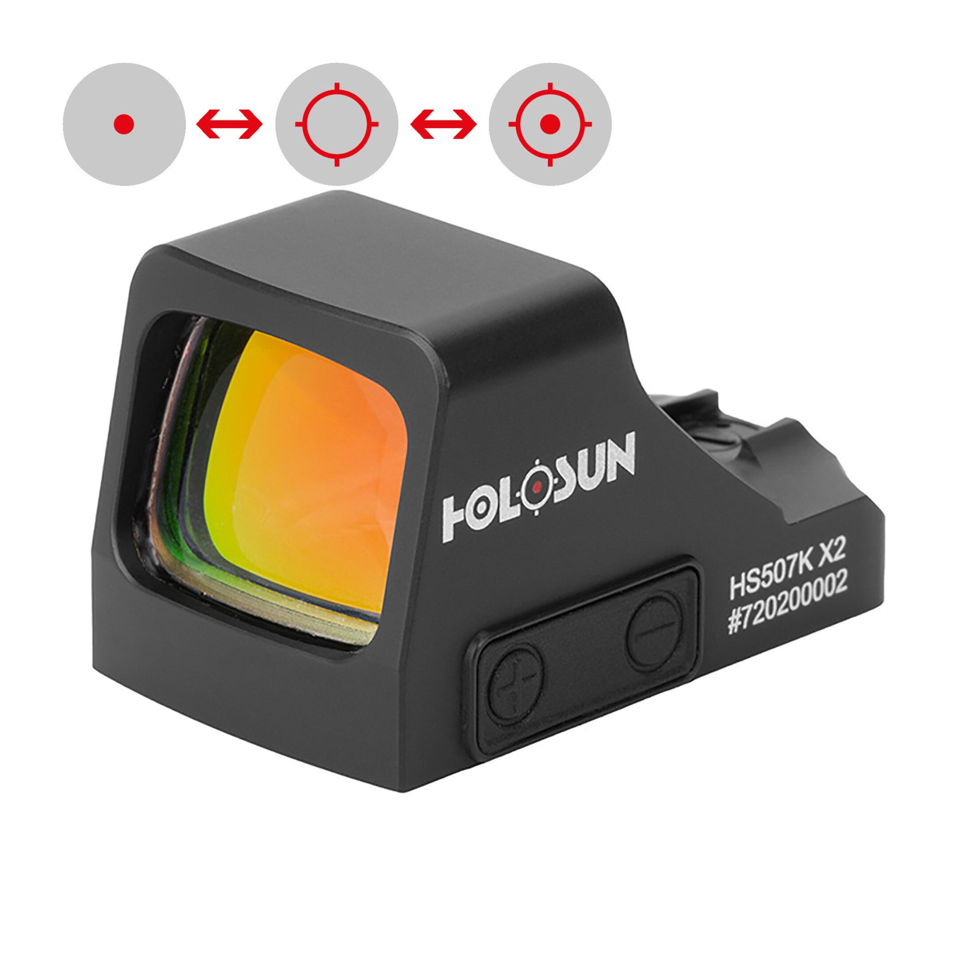 Holosun HS507K-X2 Open Reflex Red Dot Sight + Holosun Adapter for CZ ...